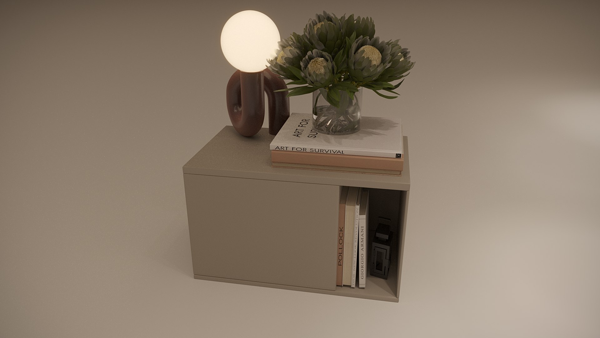 3D Bed Side Table Model - TurboSquid 2161055