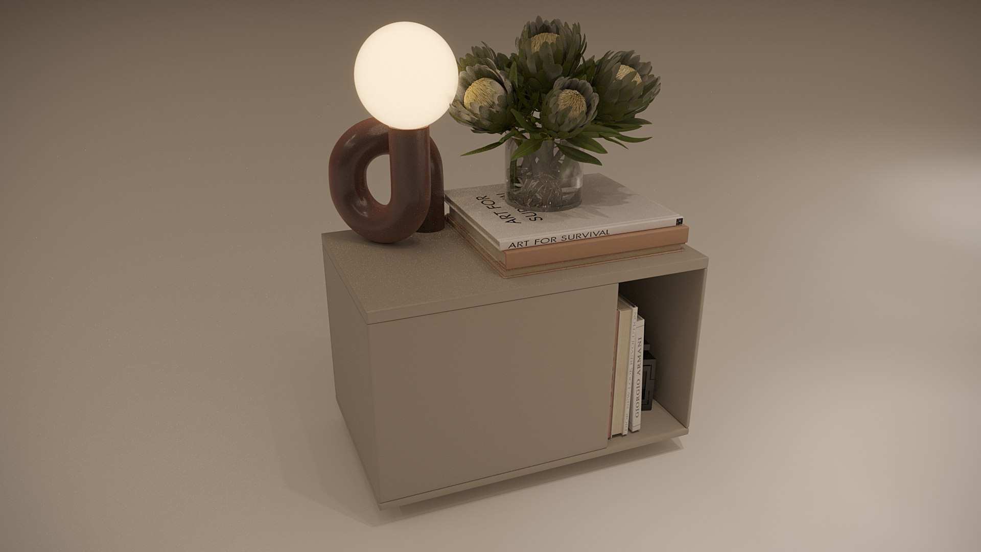 3D Bed Side Table Model - TurboSquid 2161055