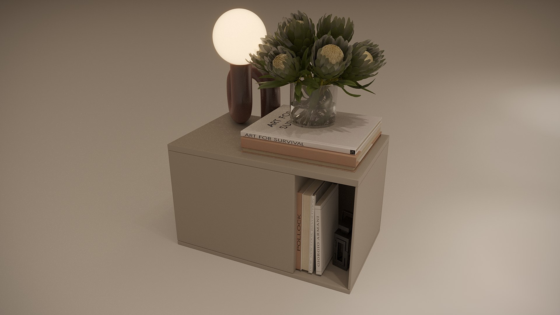 3D Bed Side Table Model - TurboSquid 2161055
