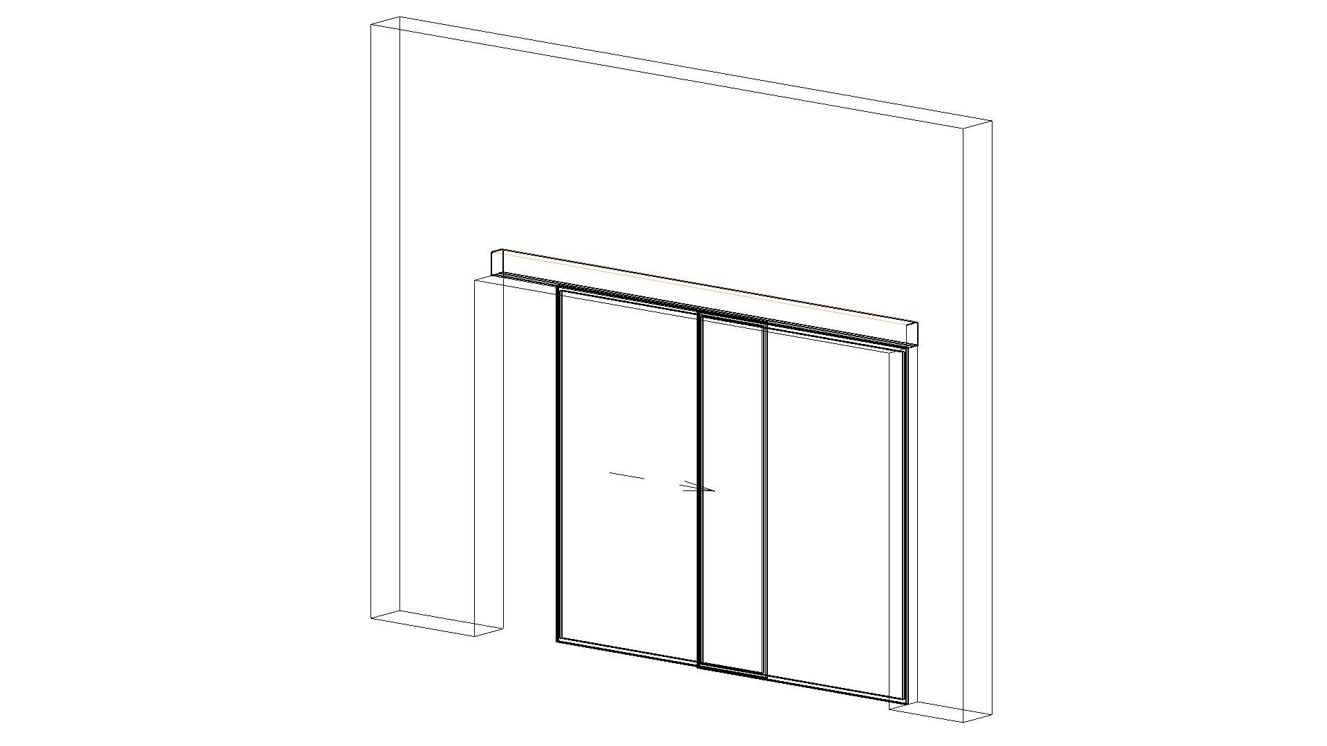 3D Model Wall Based Automatic Single Sliding Door - TurboSquid 2072485