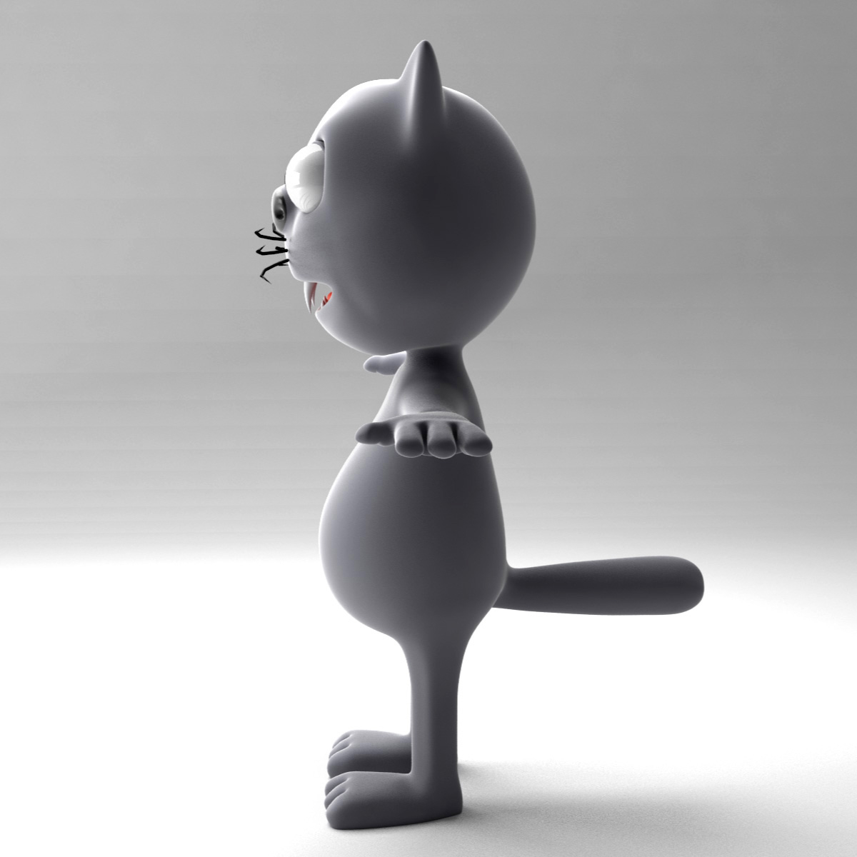 Cat cartoon 3D model - TurboSquid 1190283