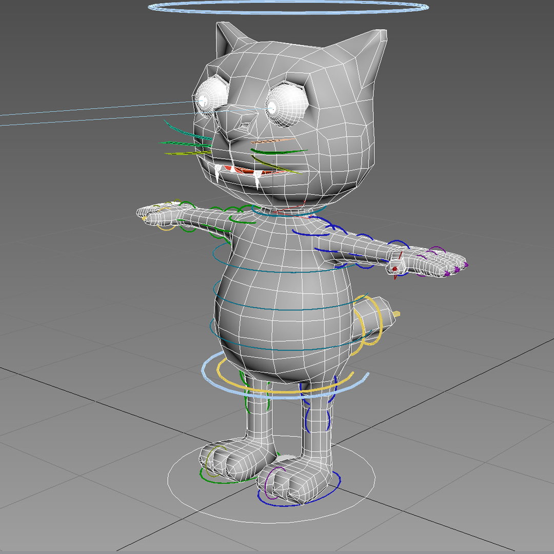 Cat cartoon 3D model - TurboSquid 1190283