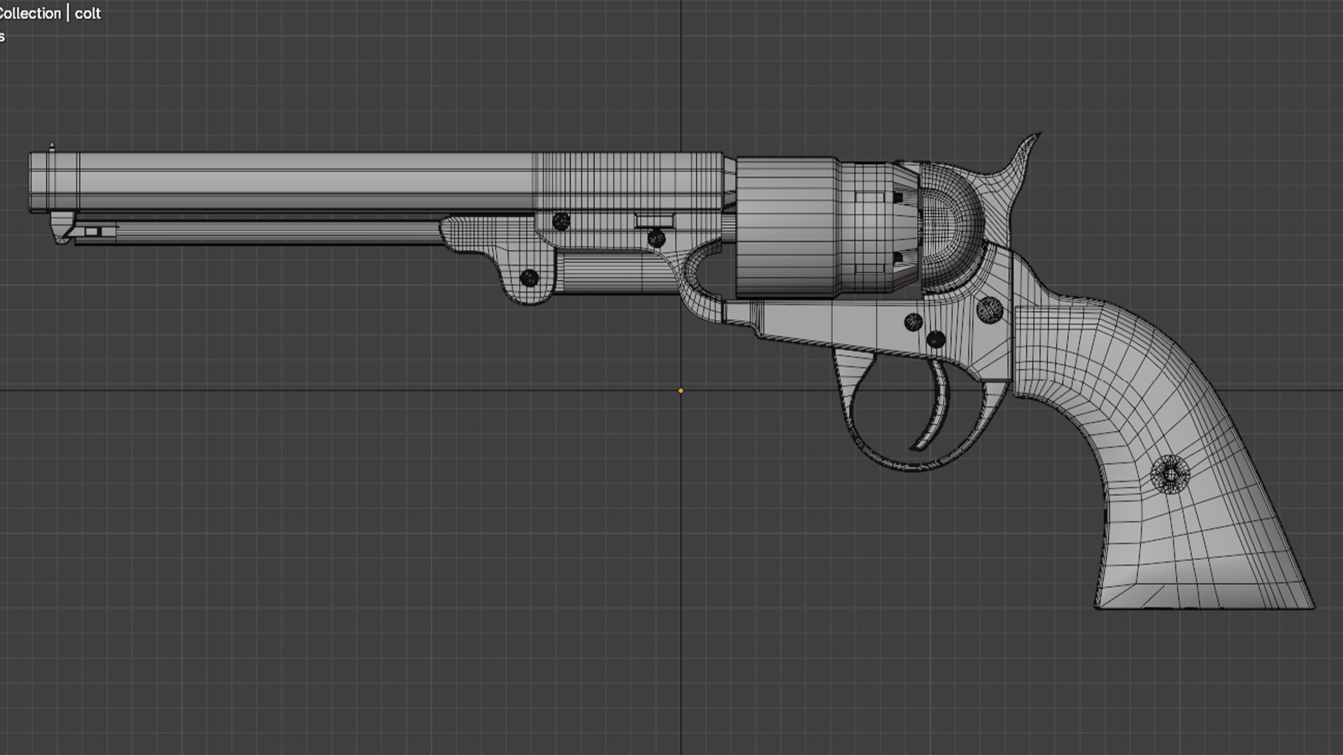 3D Colt-1851 Navy Engraved Model - TurboSquid 2283051