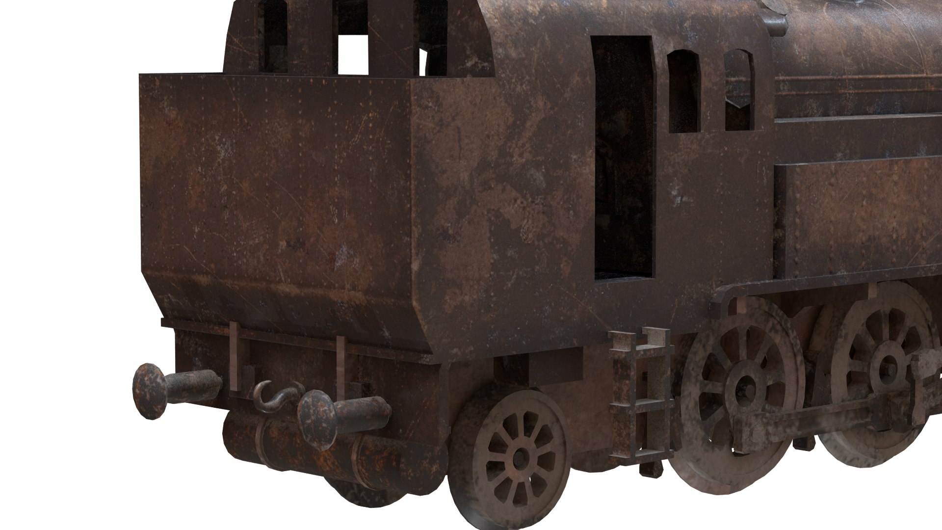 3D Train Redshift Rusty - TurboSquid 1471574