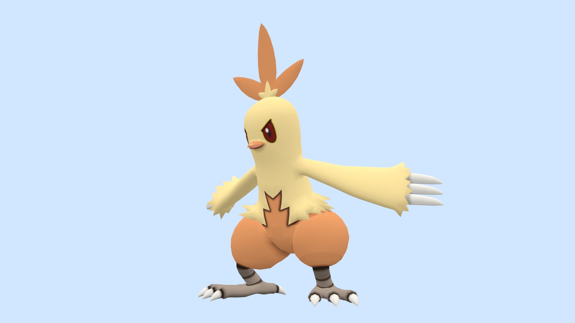 POKEMON Combusken Animated Game Already Model 3D Model - TurboSquid 1940237