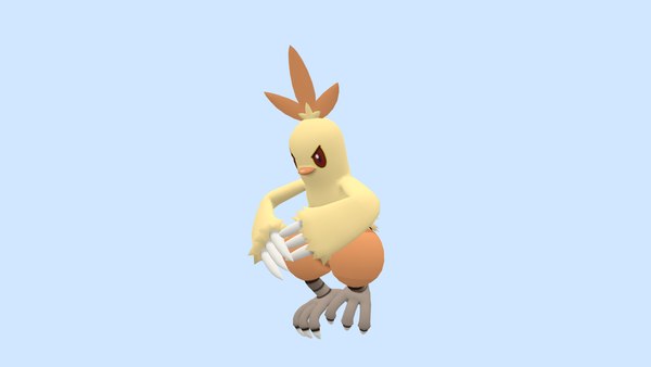 modelo 3d POKEMON Combusken Juego animado Ya modelo - TurboSquid 1940237