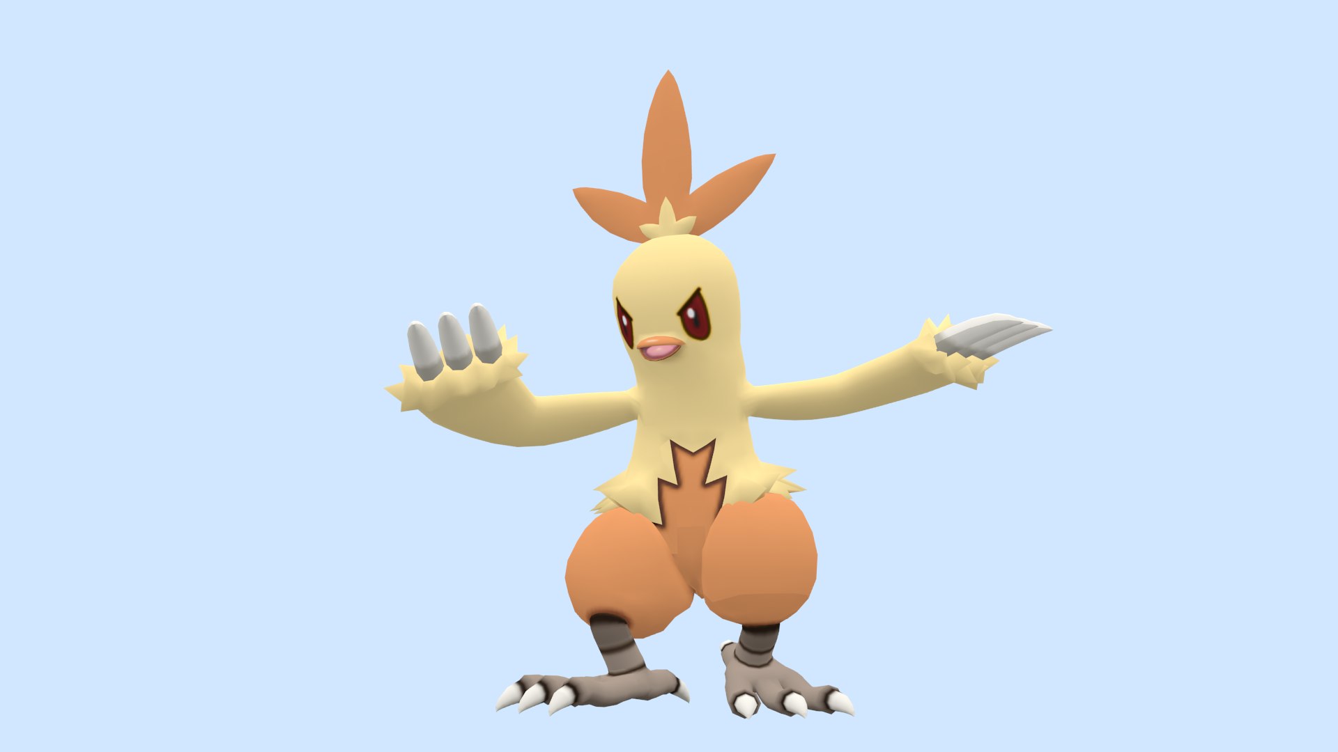 POKEMON Combusken Animated Game Already Model 3D Model - TurboSquid 1940237