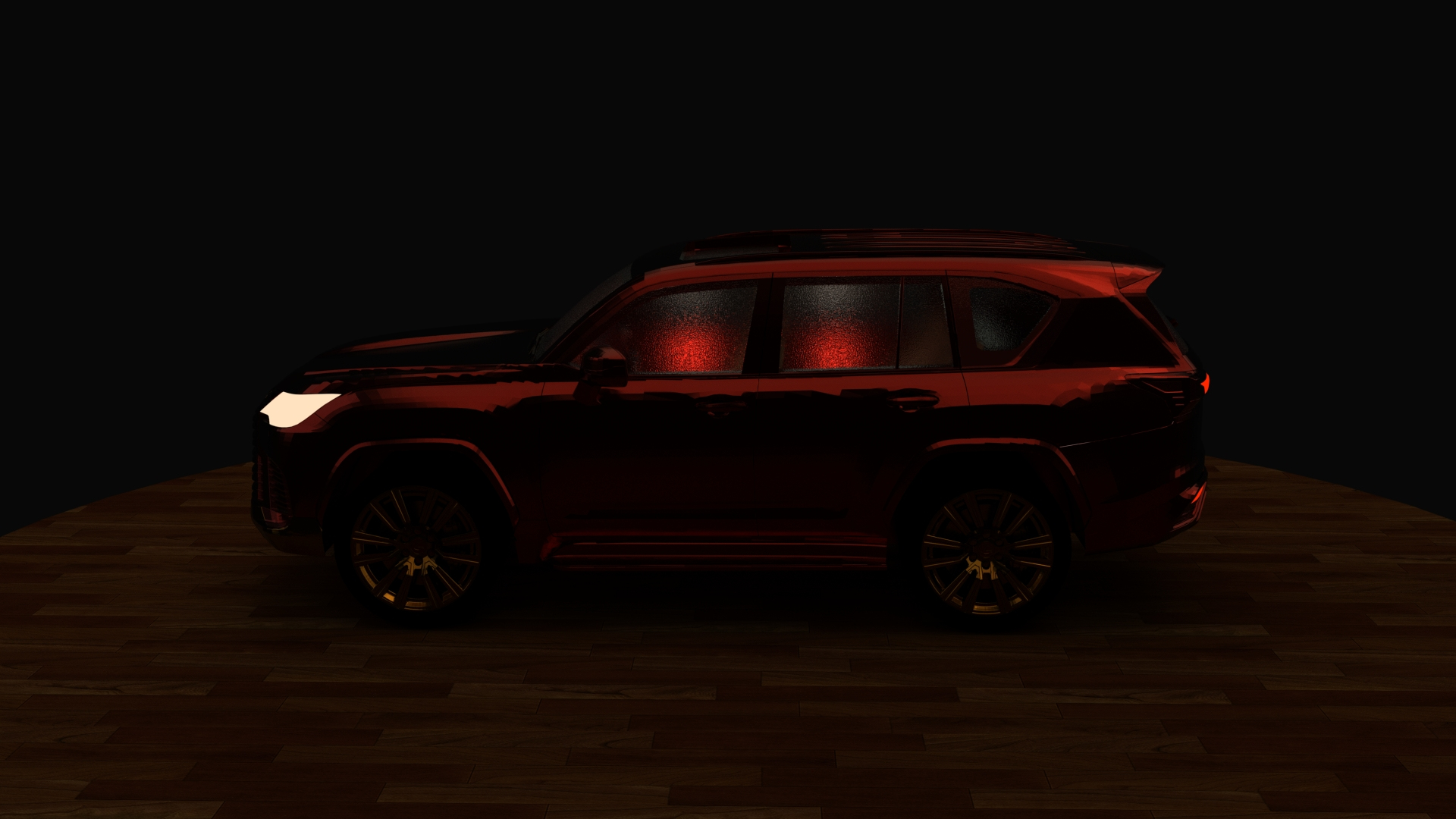 Chinese Red Car 3D - TurboSquid 2361076