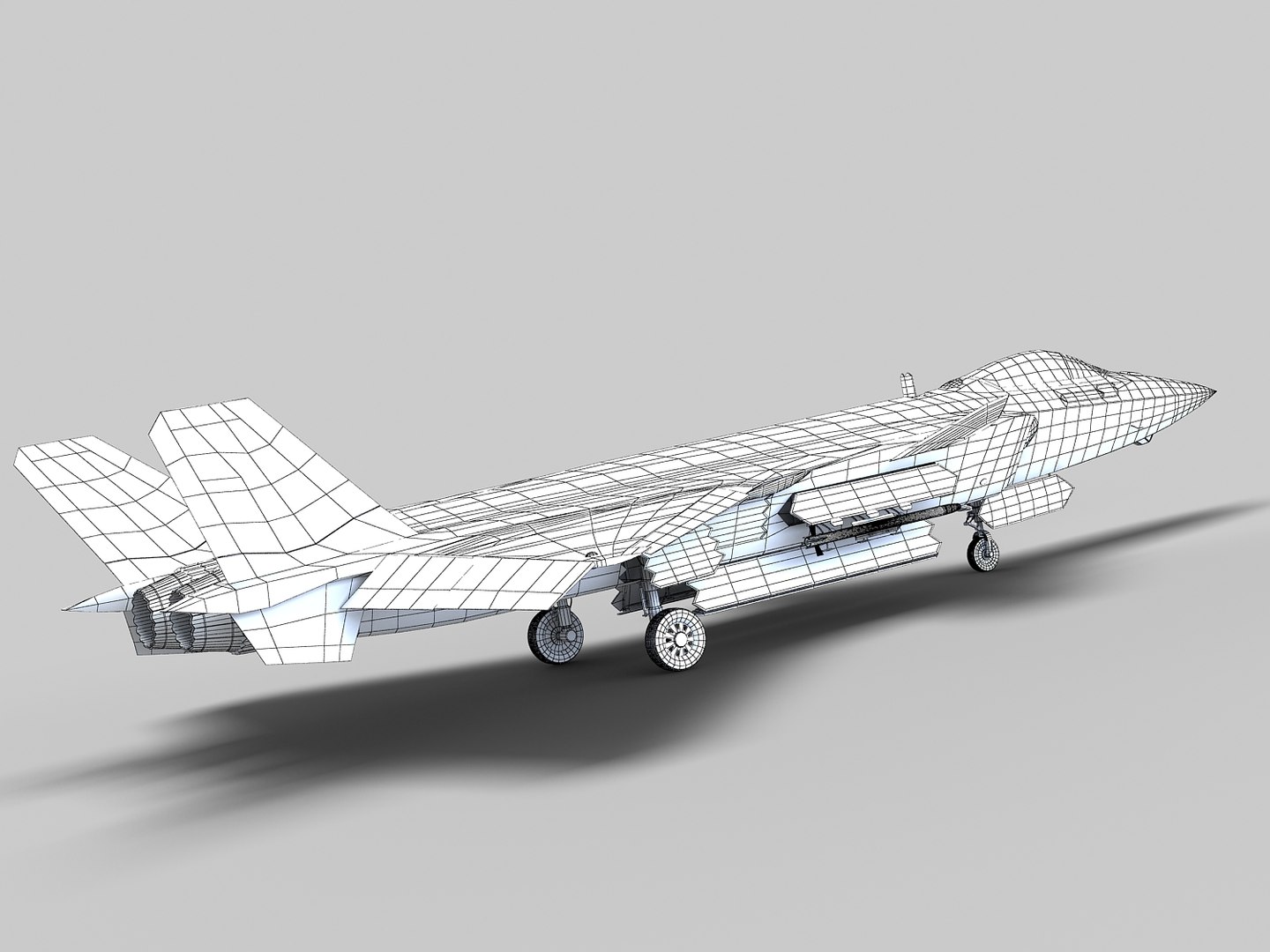 3D Prototype Stealth Jet Fighter Model - TurboSquid 1169835