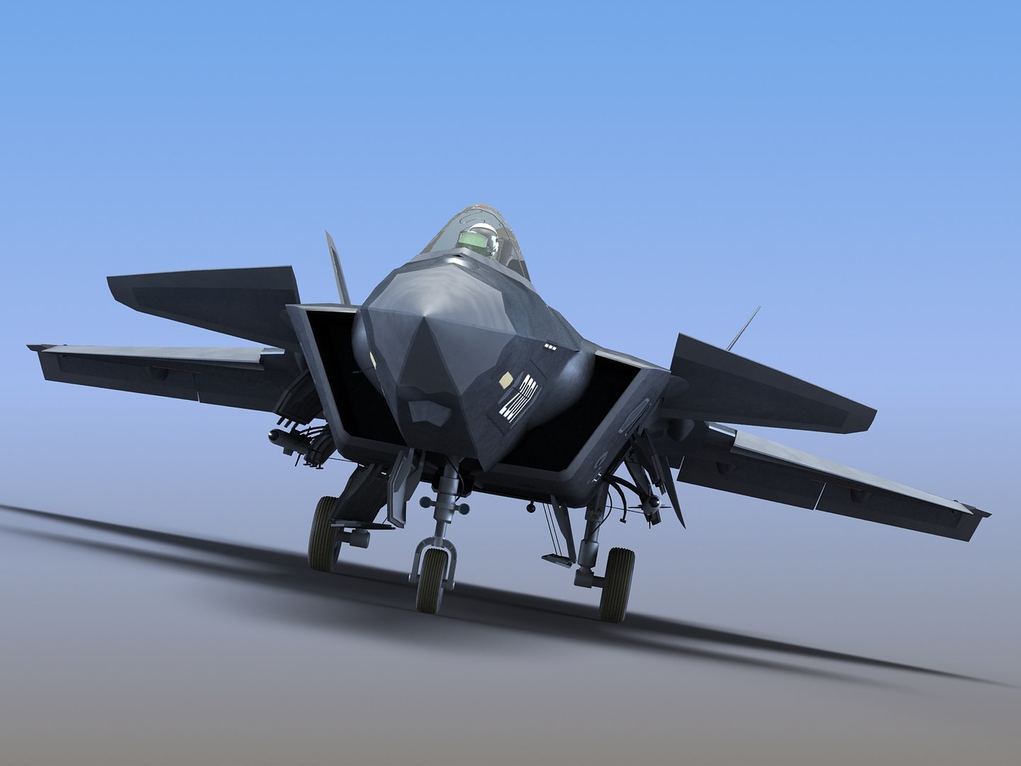 3D Prototype Stealth Jet Fighter Model - TurboSquid 1169835