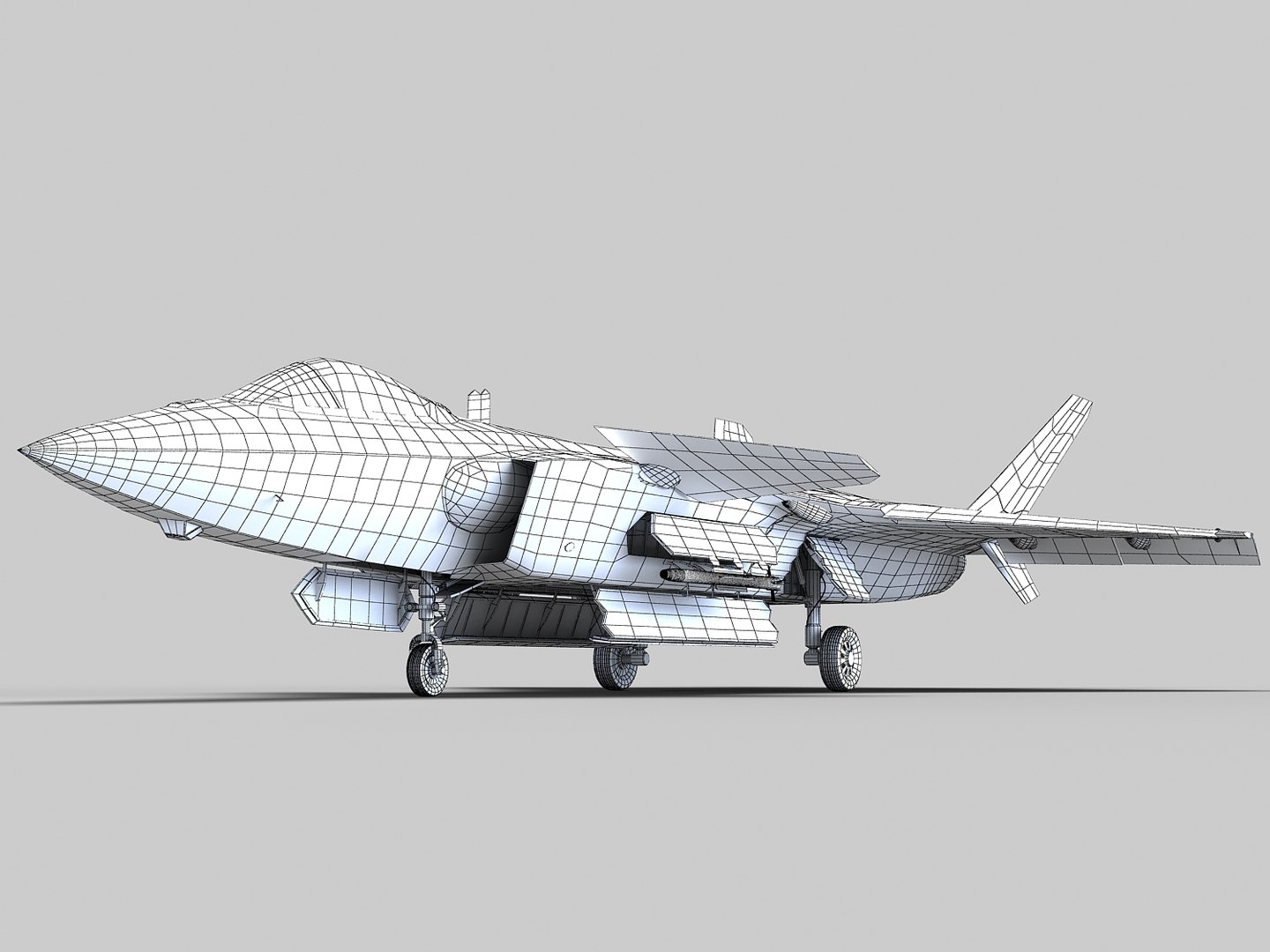 3D Prototype Stealth Jet Fighter Model - TurboSquid 1169835