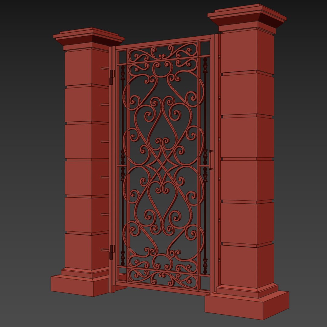 3D Gate - 180cm Model - TurboSquid 1878401
