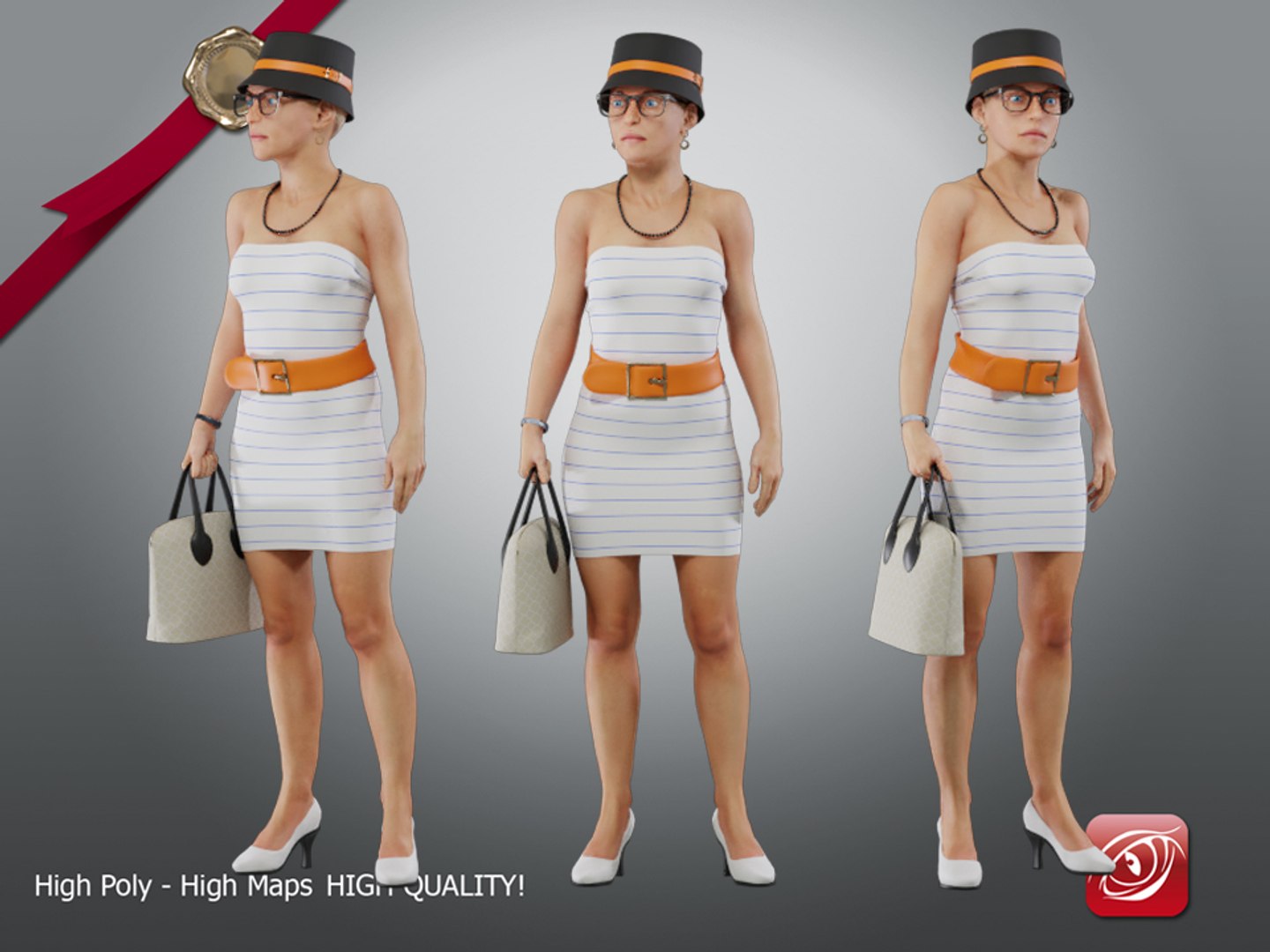 Casual Female Cc 21 3D Model - TurboSquid 1226183