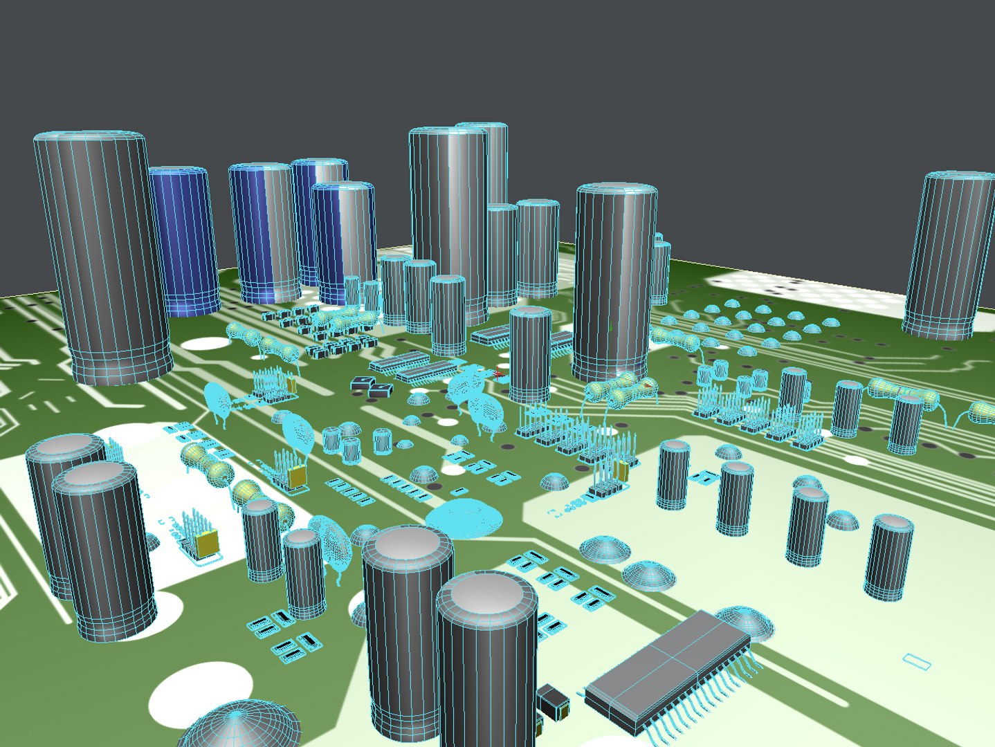 3d circuit board model