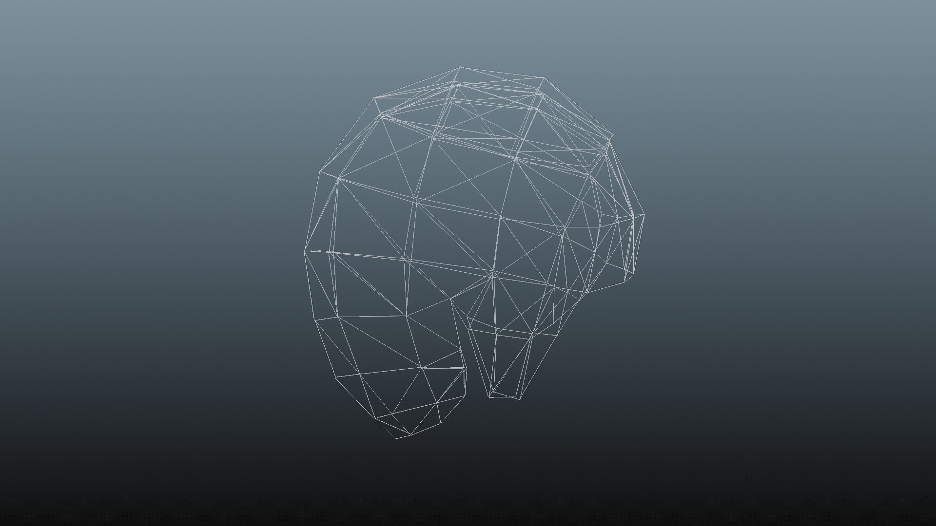 Female Hair Low Poly 3 Color 3D Model - TurboSquid 2119384