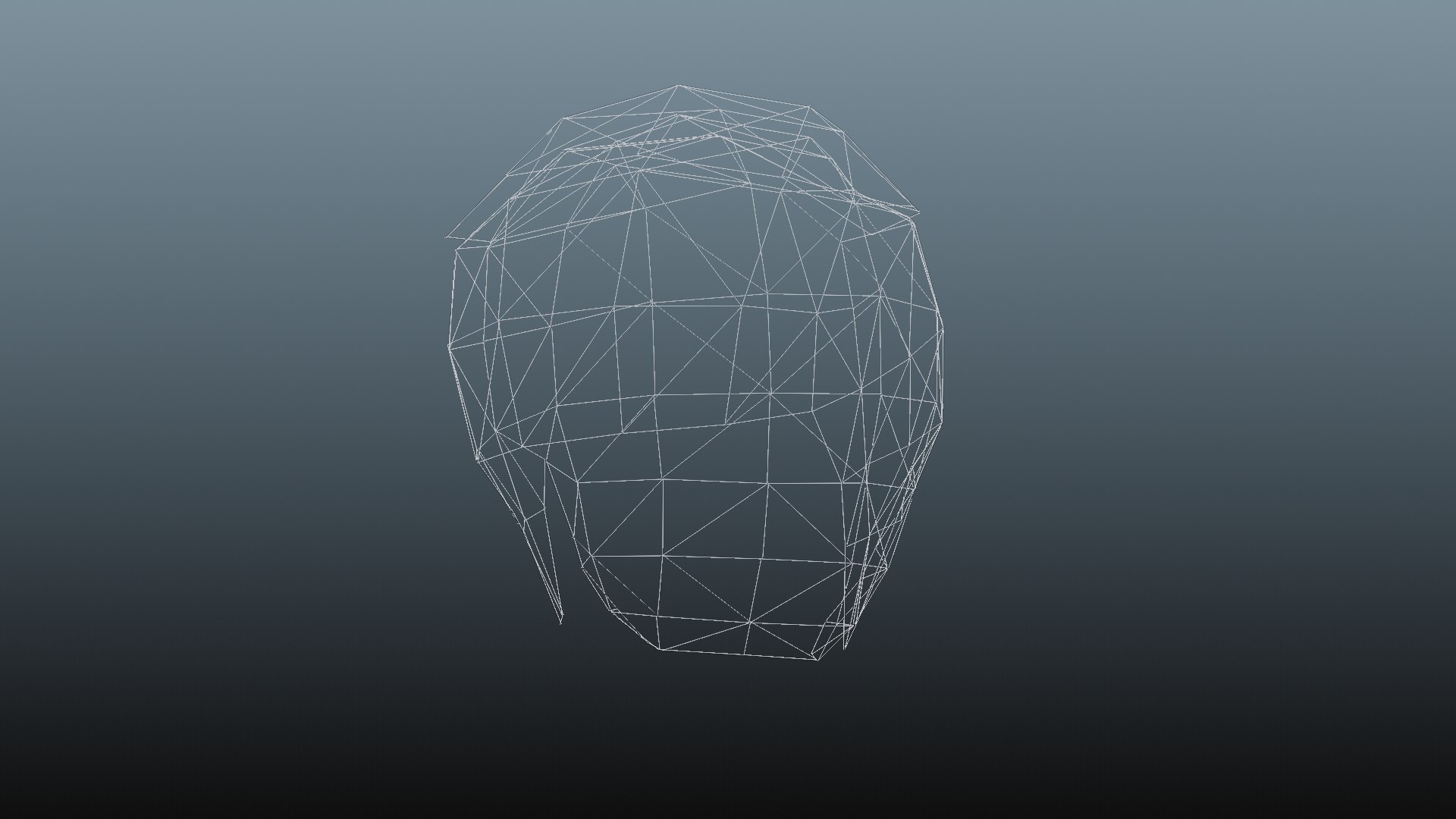 Female Hair Low Poly 3 Color 3D Model - TurboSquid 2119384