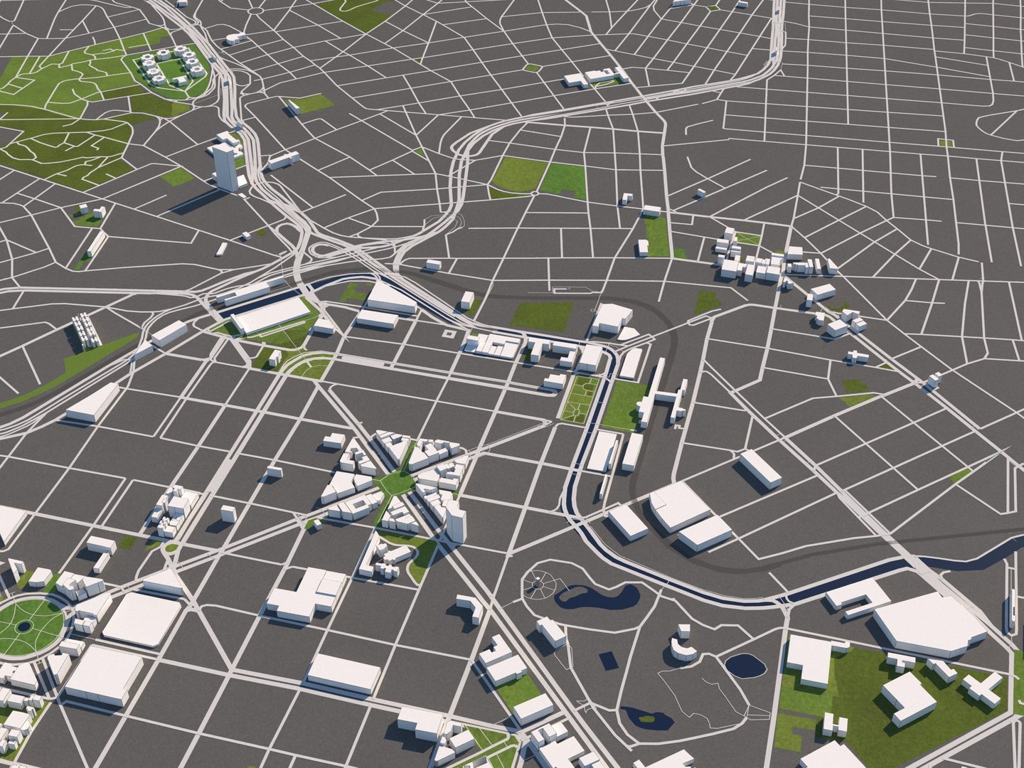 Buildings Houses Maps 3D Model - TurboSquid 1631058