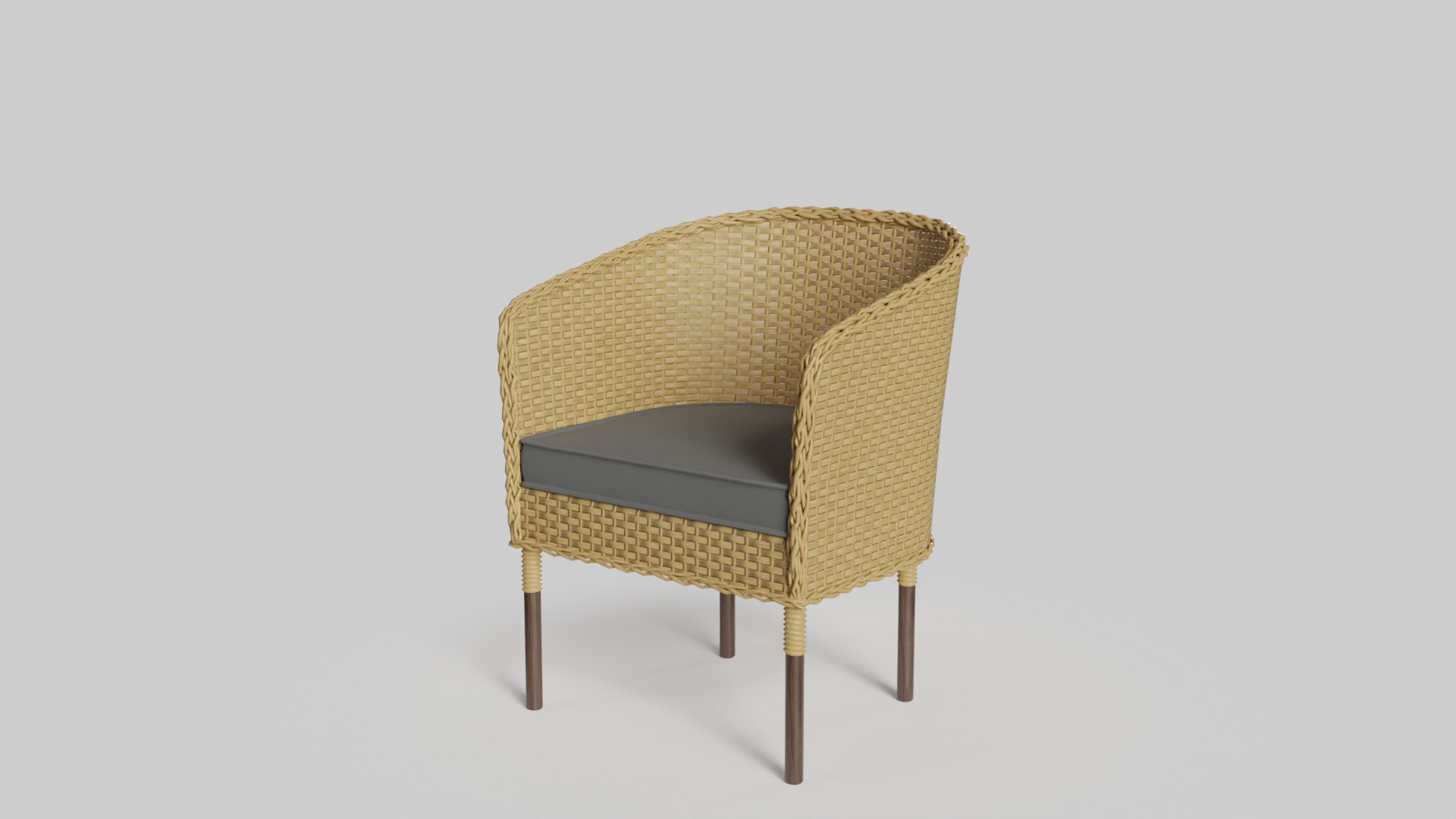 3D Rattan Chair - TurboSquid 2252767