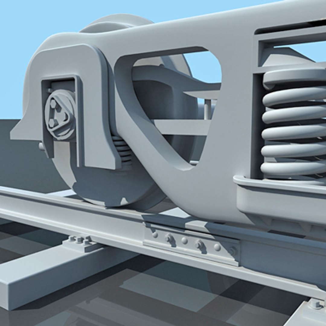 Train Wheels Railway 3d Model