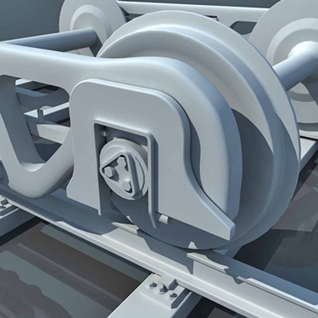 Train Wheels Railway 3d Model