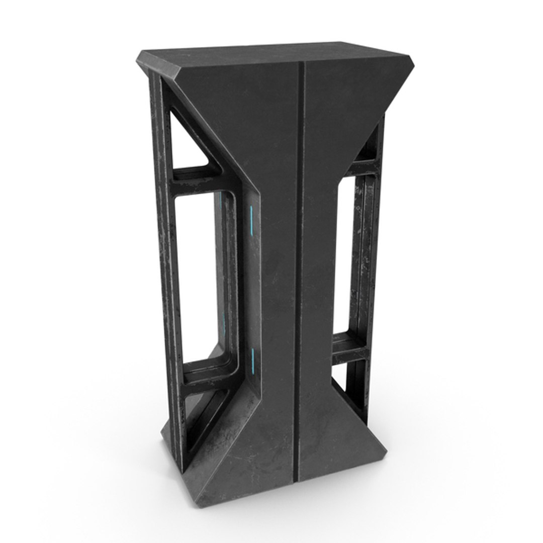 Scifi Pillar PBR model - TurboSquid 2169475