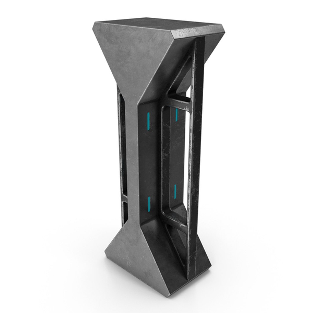 Scifi Pillar PBR model - TurboSquid 2169475