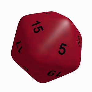 3d Sided Dice Model