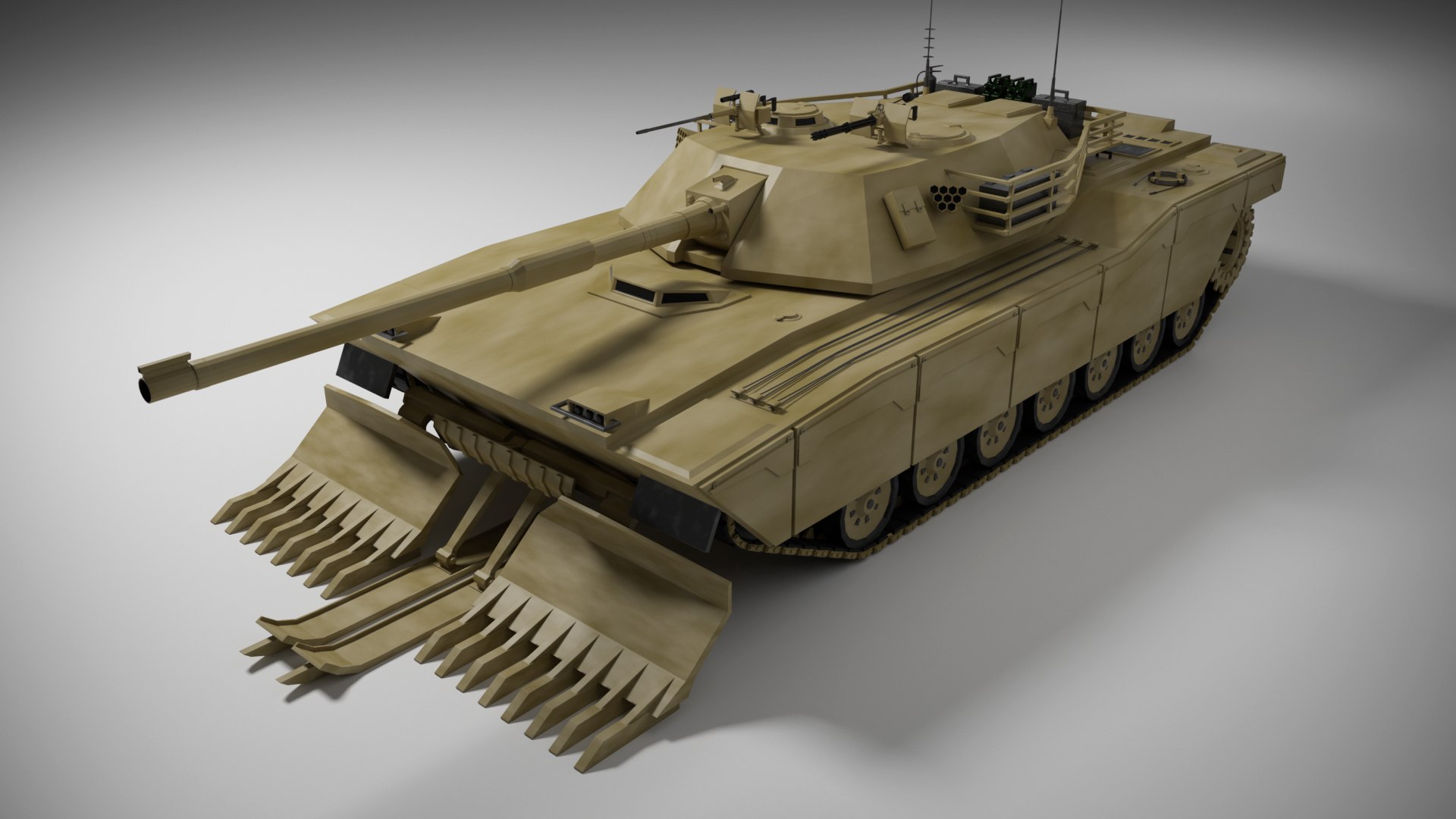 3D Main Battle Tank Model - TurboSquid 1598883