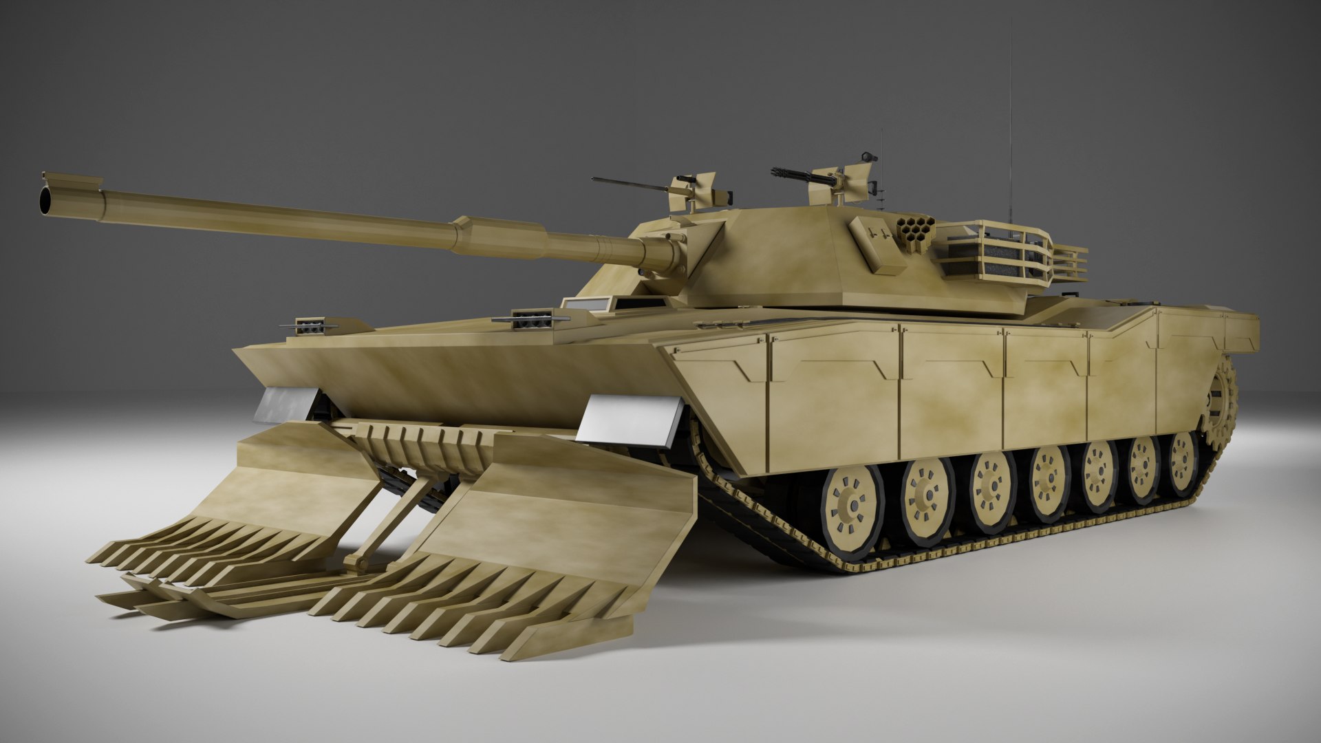 3D Main Battle Tank Model - TurboSquid 1598883