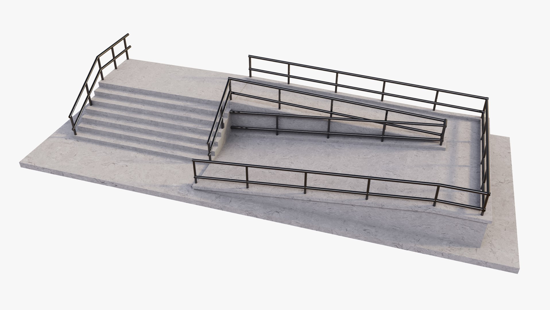 Free 3D Ramp Stairs - TurboSquid 2423753
