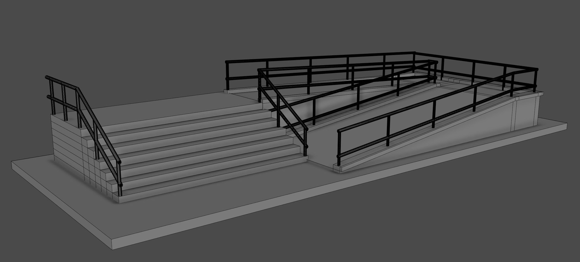 Free 3D Ramp Stairs - TurboSquid 2423753