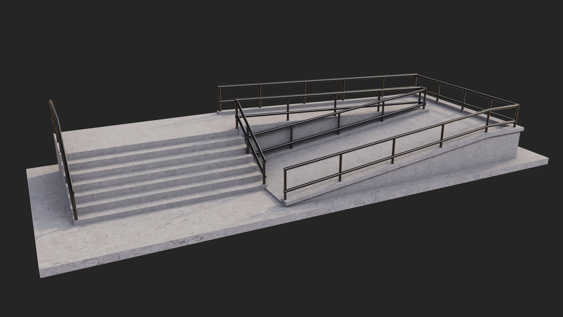 Free 3D Ramp Stairs - TurboSquid 2423753