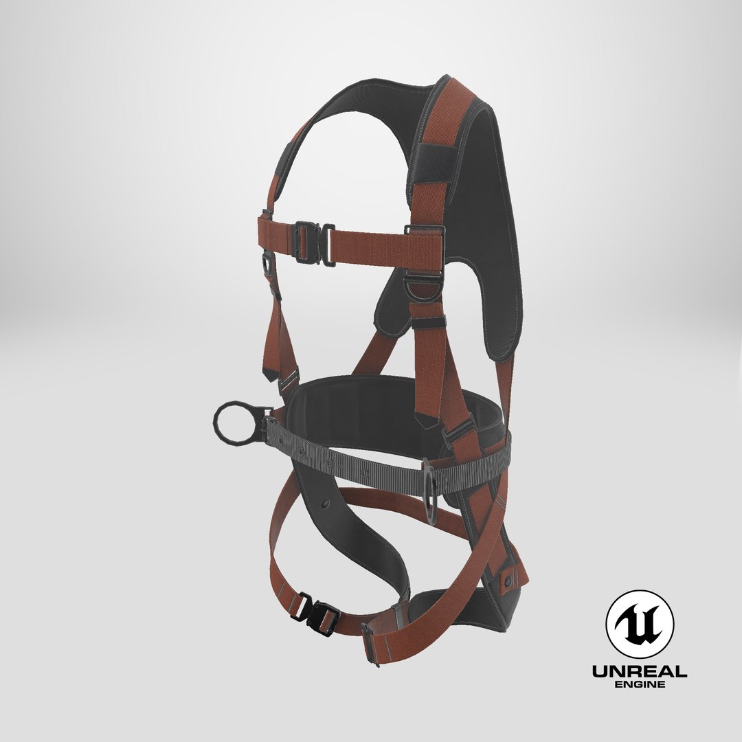 3D Full Body Harness Construction Harness - TurboSquid 2145646