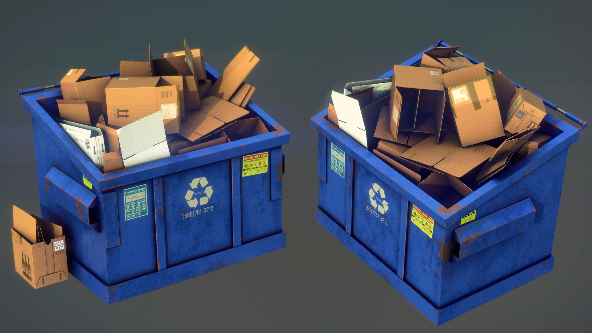 Container Paper Model - TurboSquid 1622047