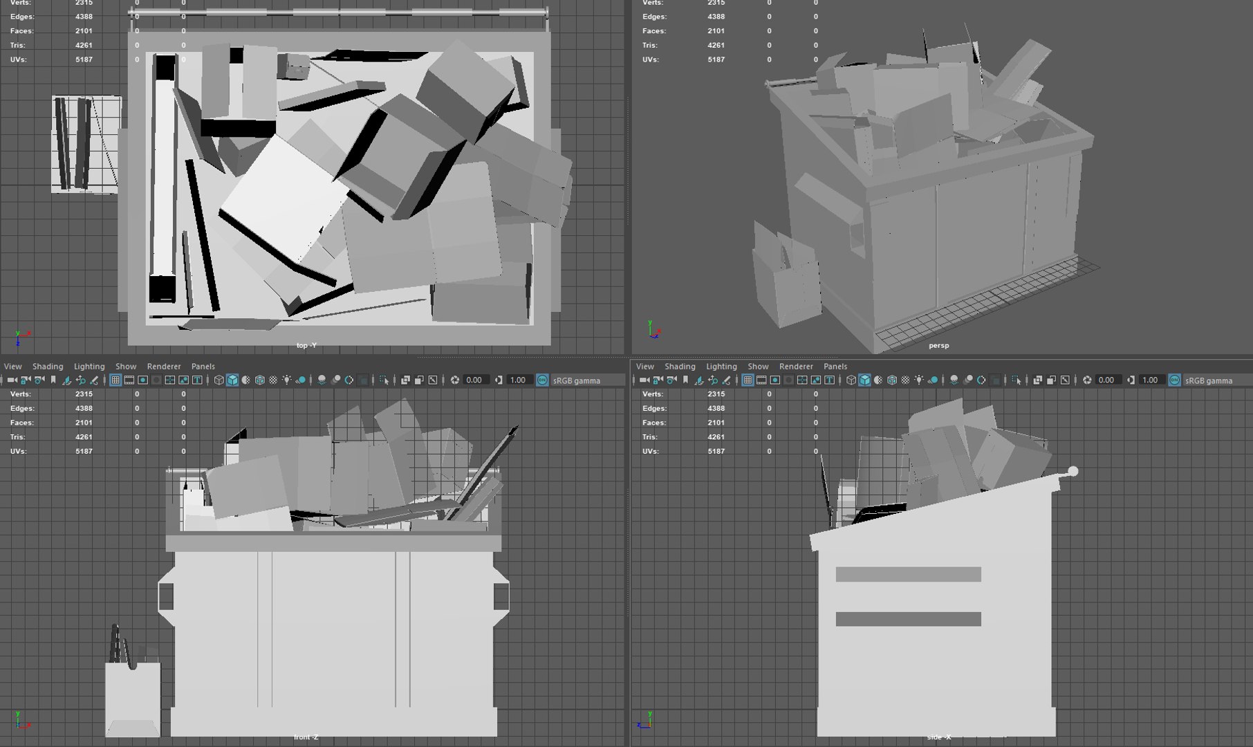 Container Paper Model - TurboSquid 1622047