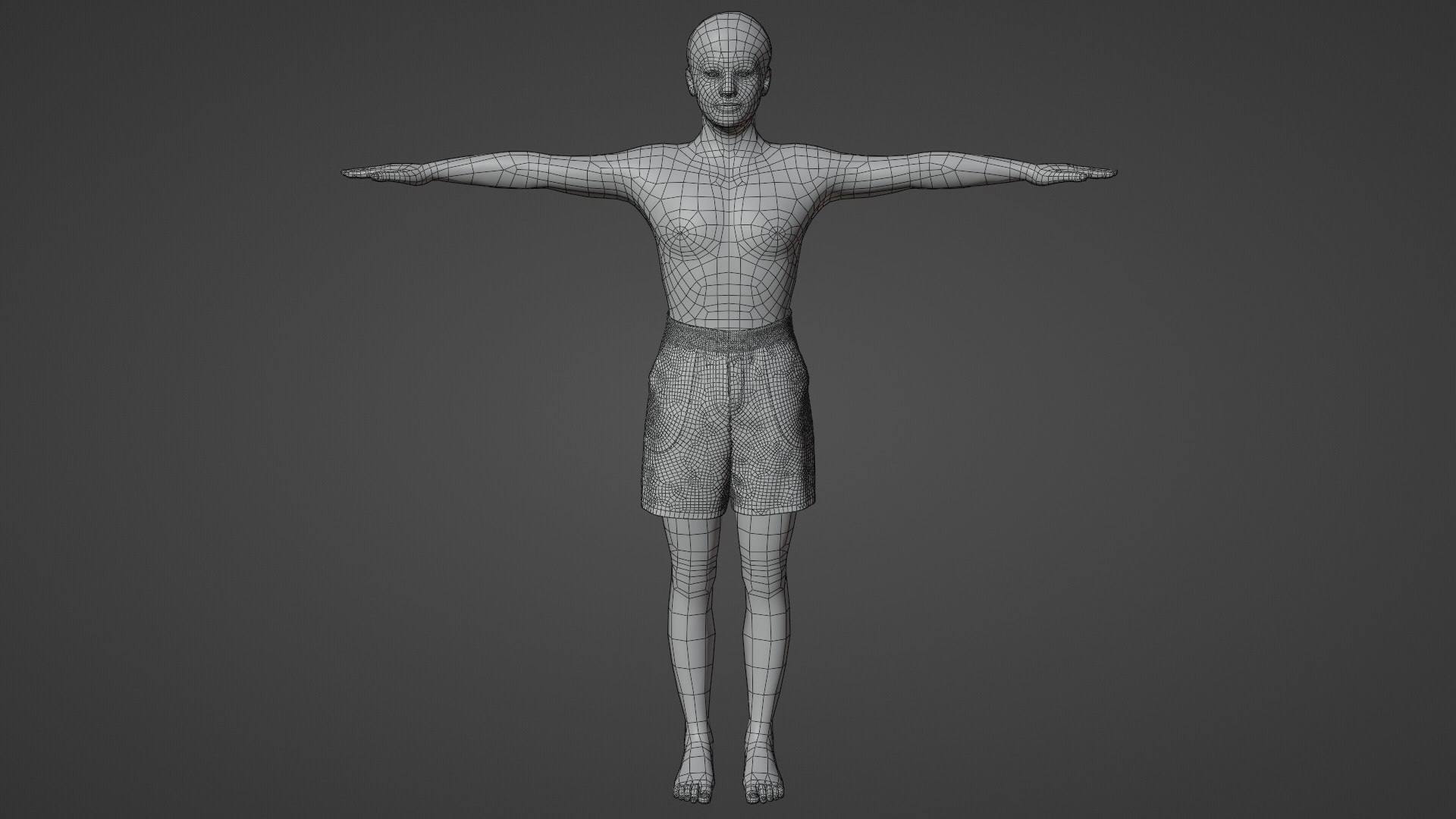 Free 3D Model Free 3D Model A001 Man Body T Pose - TurboSquid 2142936