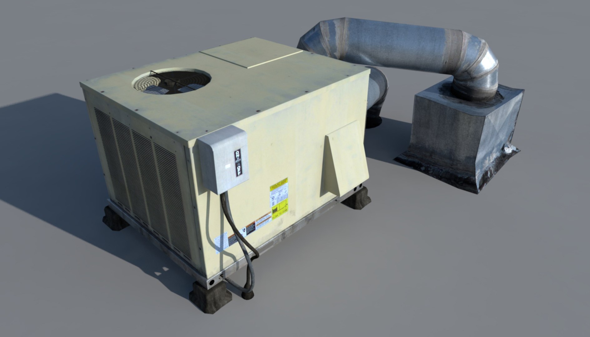 rooftop ac hvacs 3d obj