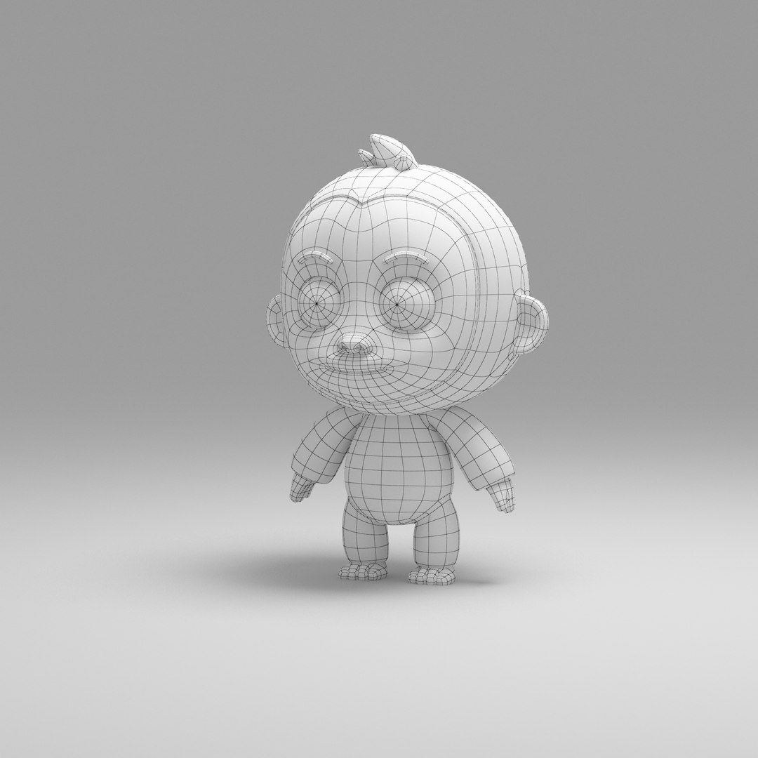 Monkey Cartoon Model - TurboSquid 2370764