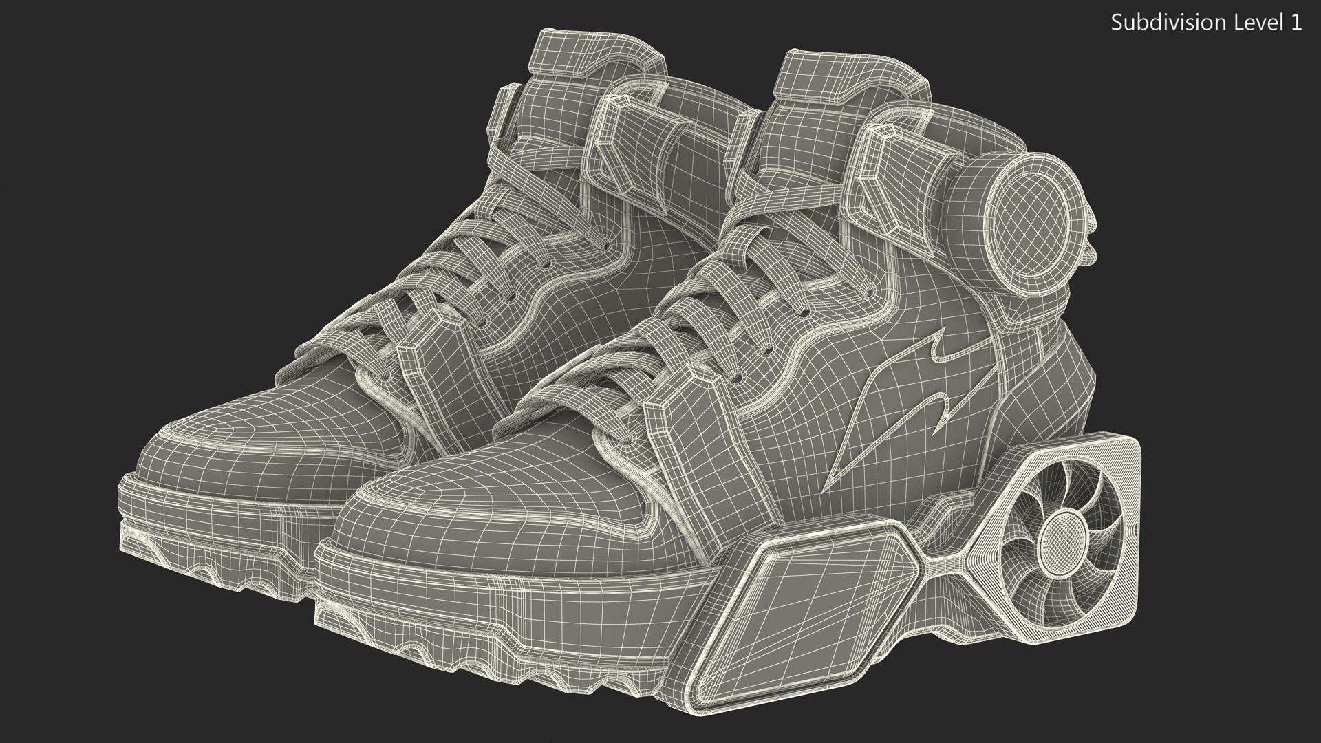 3D RTFKT X NZXT 3080 Sneakers - TurboSquid 2111480