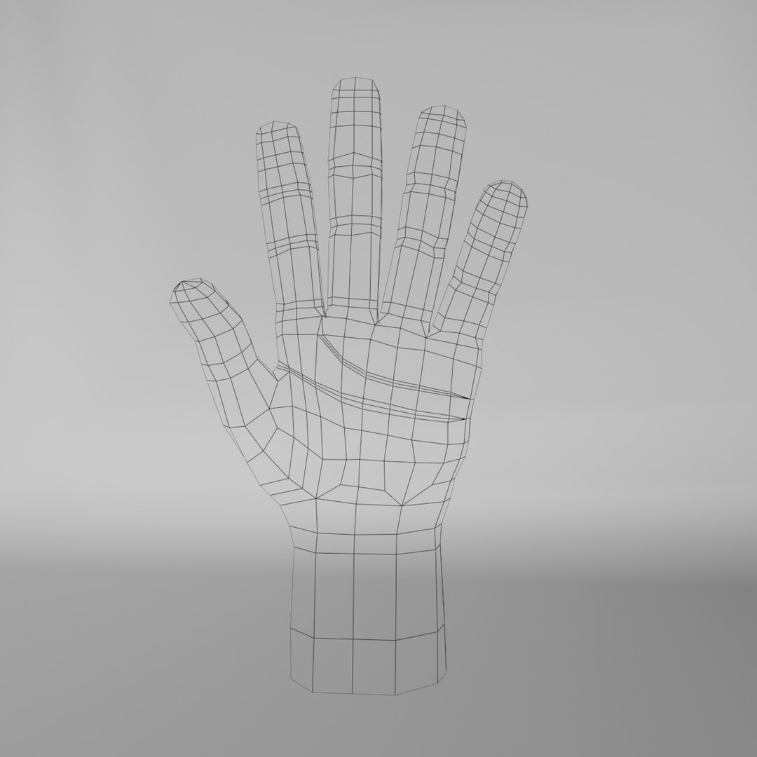 Toon Hand 3D Model - TurboSquid 1253492