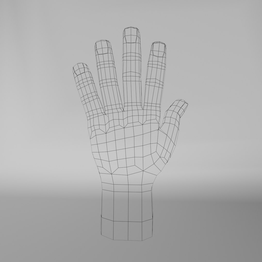 Toon Hand 3D Model - TurboSquid 1253492