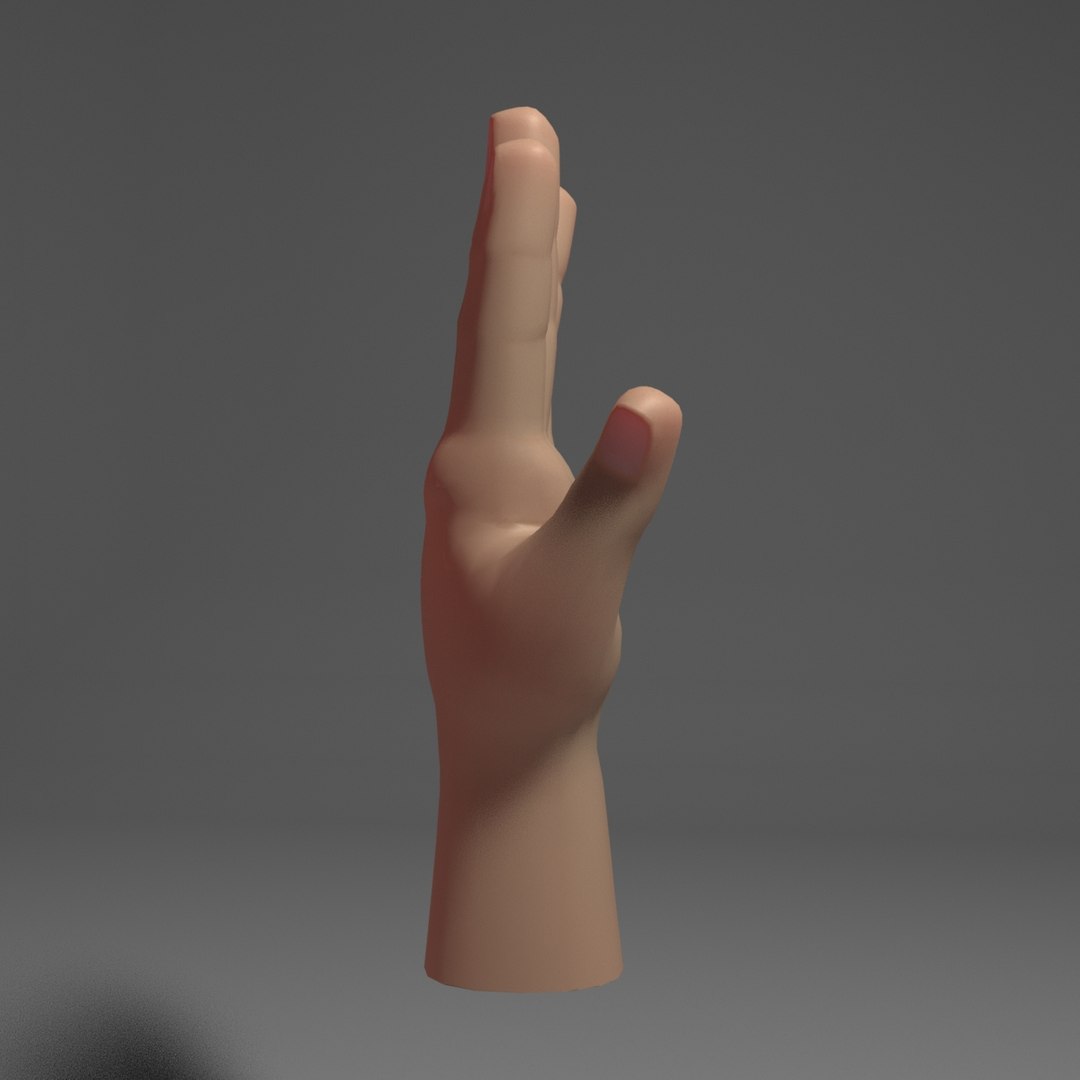 Toon Hand 3D Model - TurboSquid 1253492