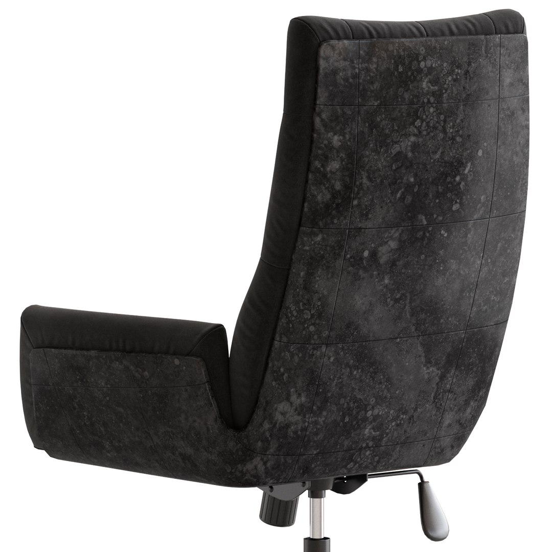 CB2 Arzella Office Chair 3D model - TurboSquid 2165381