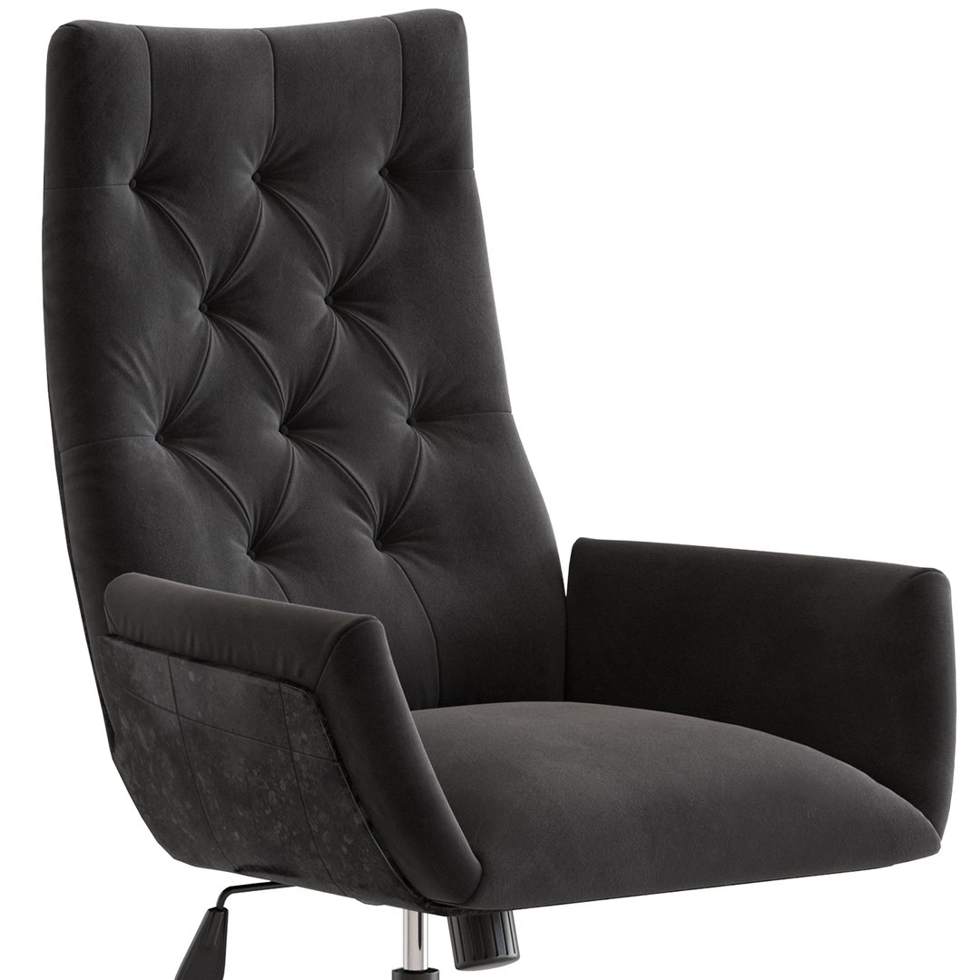 CB2 Arzella Office Chair 3D model - TurboSquid 2165381