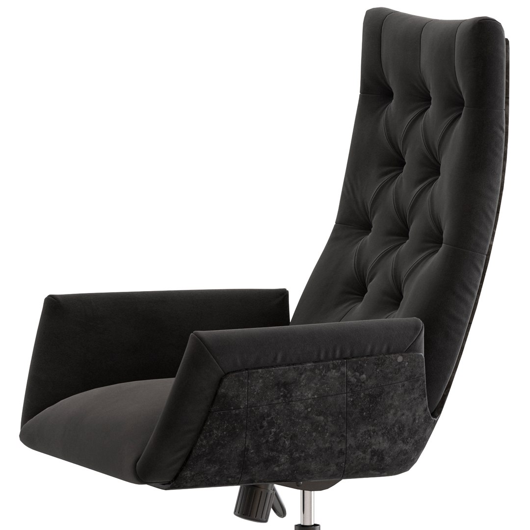 CB2 Arzella Office Chair 3D model - TurboSquid 2165381
