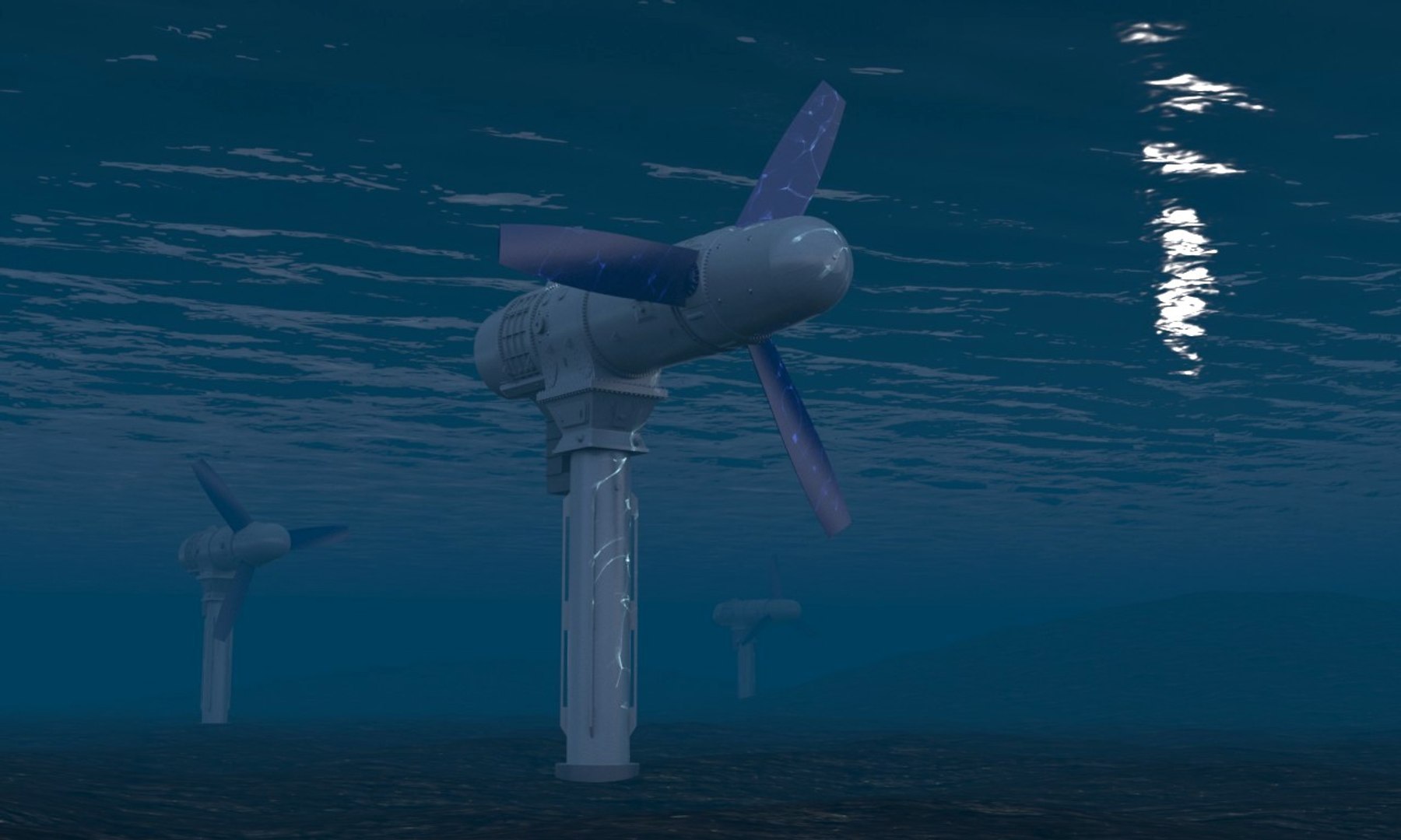 3d Model Marine Turbine