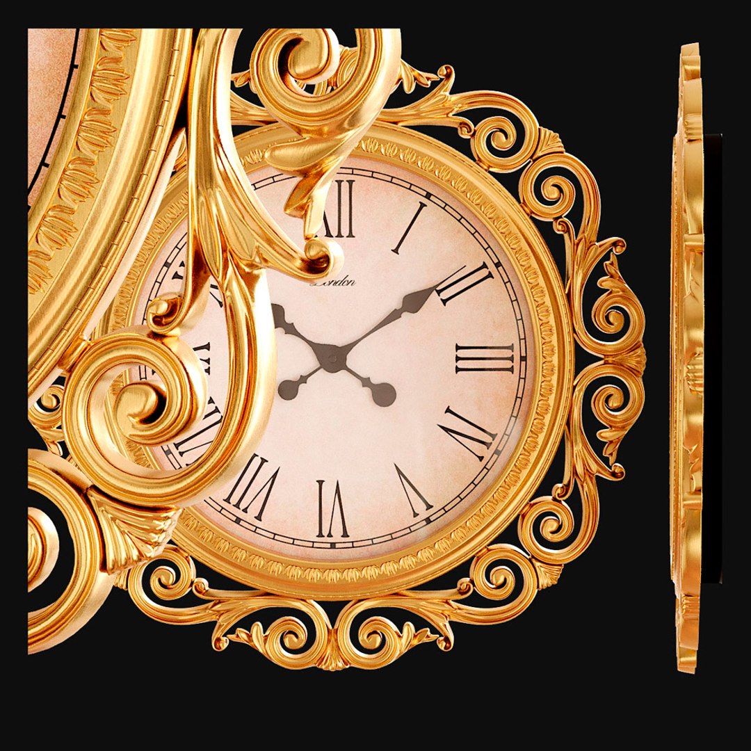 3D Model Clock Royal Sinix - TurboSquid 1571190