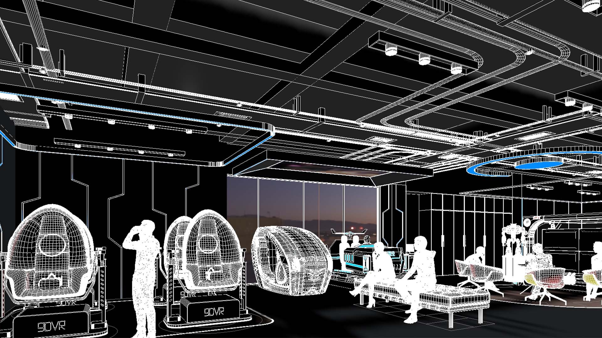 3D VR experience center hall model - TurboSquid 2162178