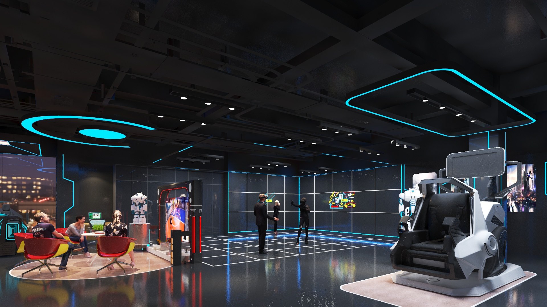 3D VR experience center hall model - TurboSquid 2162178