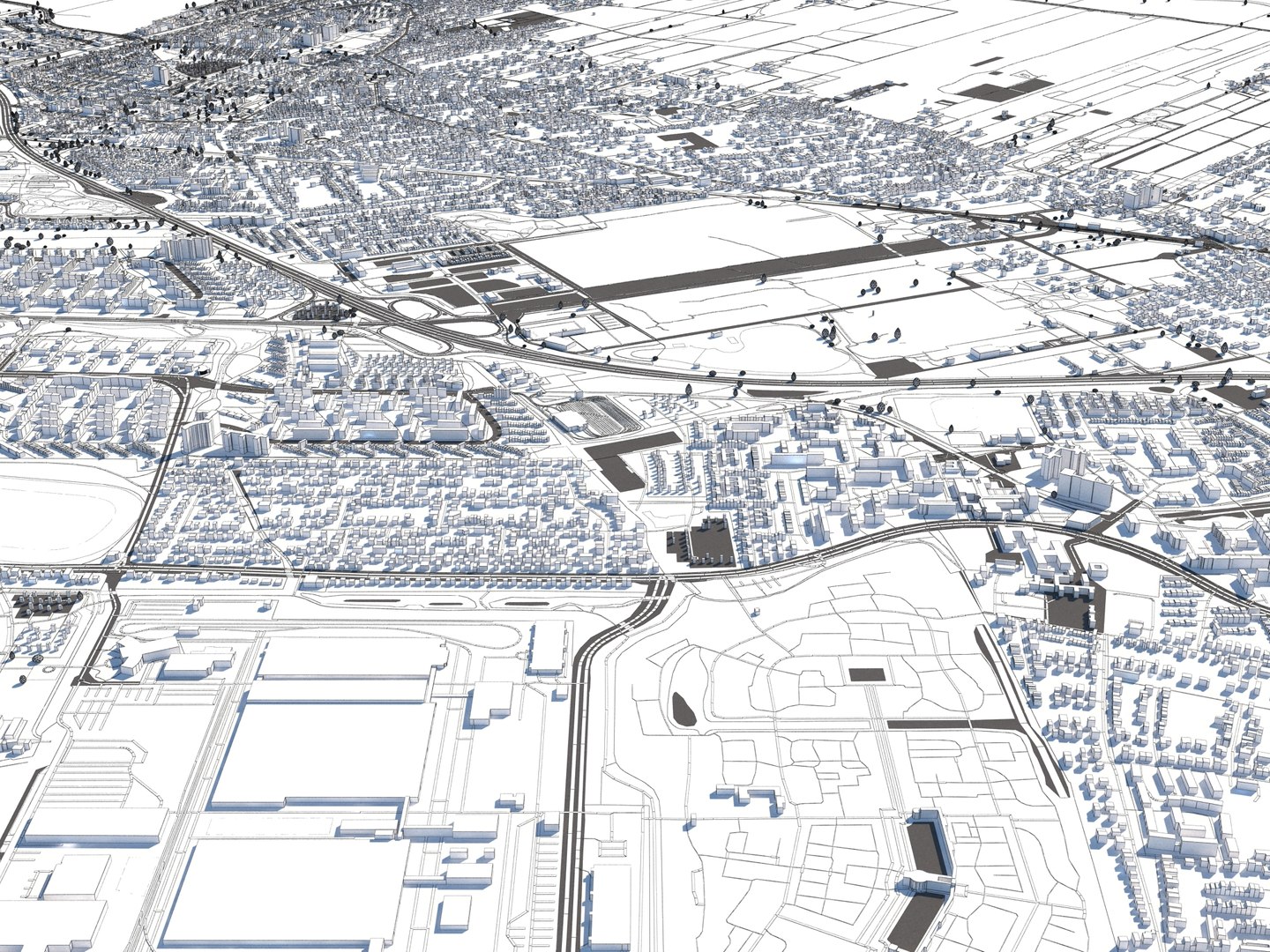 3D model buildings houses maps - TurboSquid 1438396